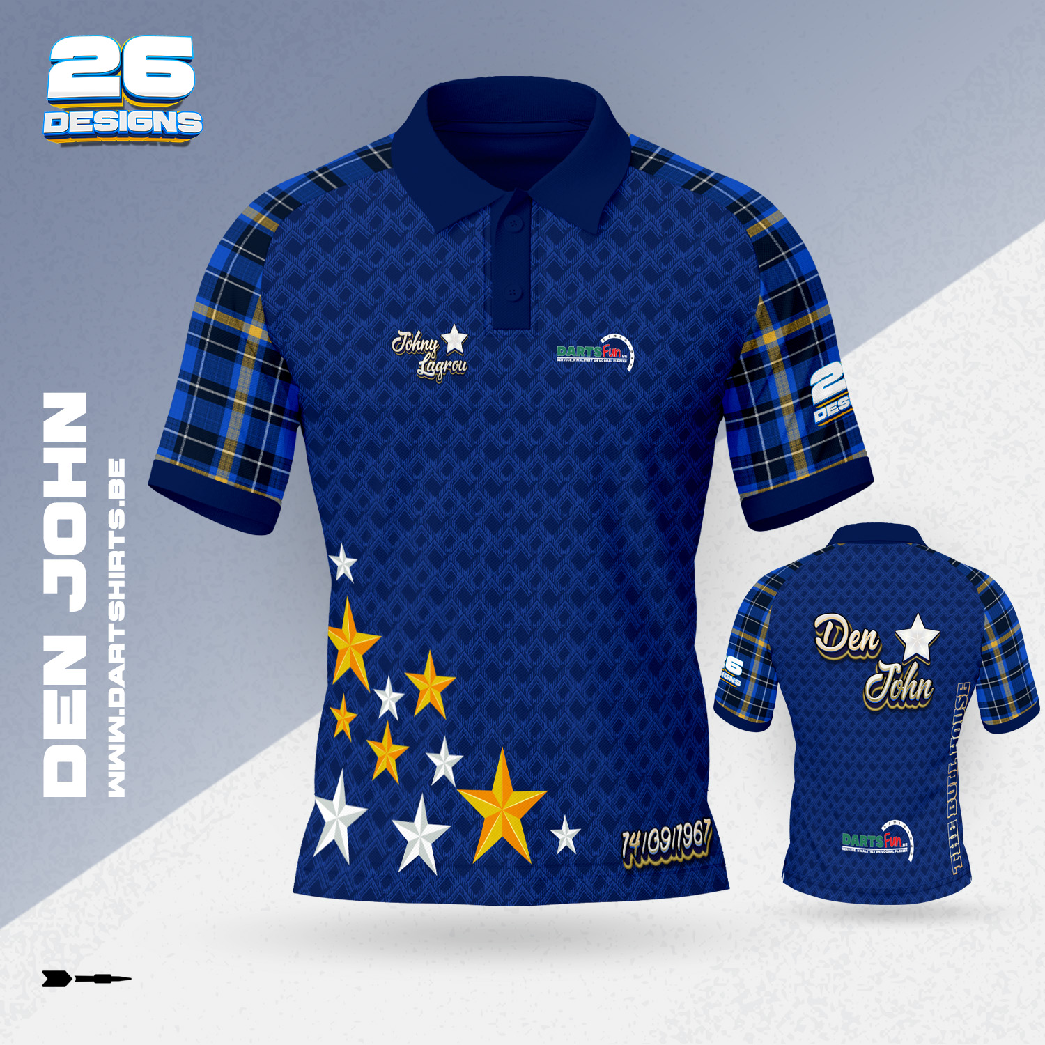 Dartshirts Op Maat - Checkout In Style - 26 Designs